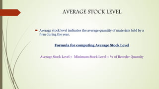 Material cost and control | PPTX