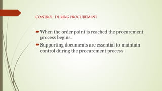 Material cost and control | PPTX