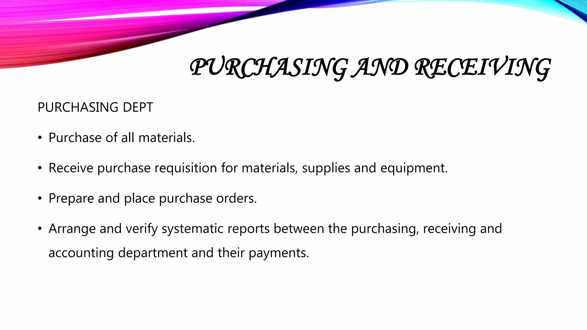 Material cost control: issue control | PPTX