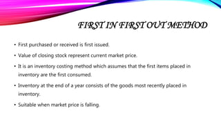 Material cost control: issue control | PPTX