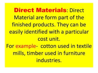 Material costing | PPTX