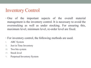 MATERIAL COSTING.pptx | Logistics | Business