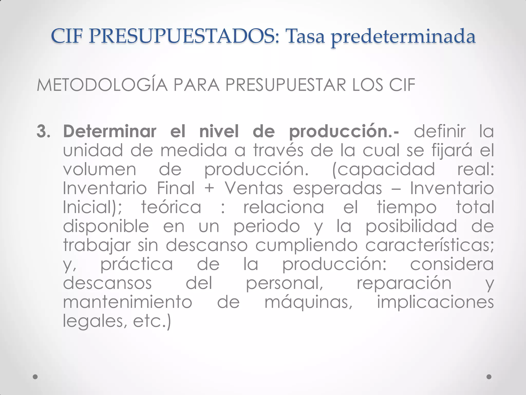 Costos indirectos de fabricación cif | PDF