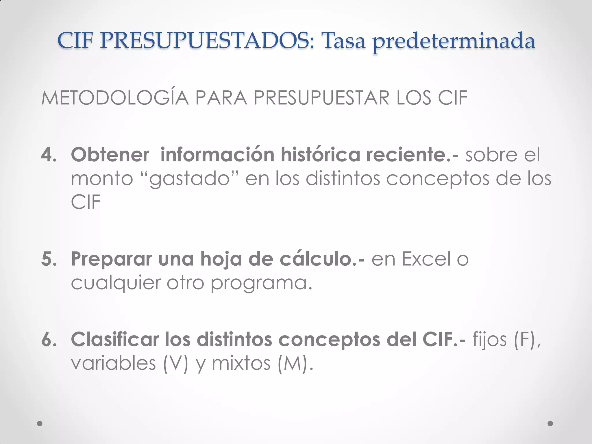 Costos indirectos de fabricación cif | PDF