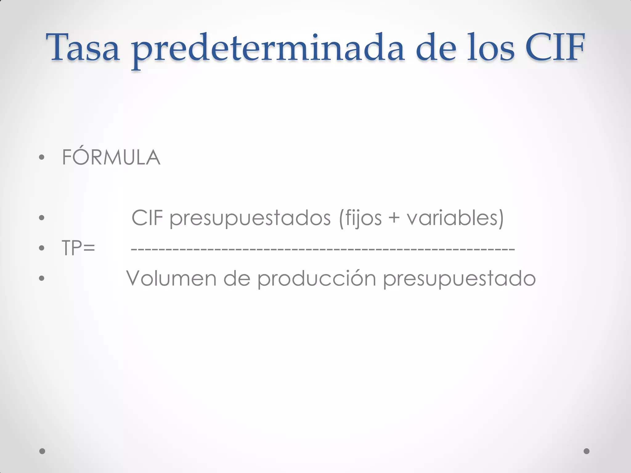Costos indirectos de fabricación cif | PDF