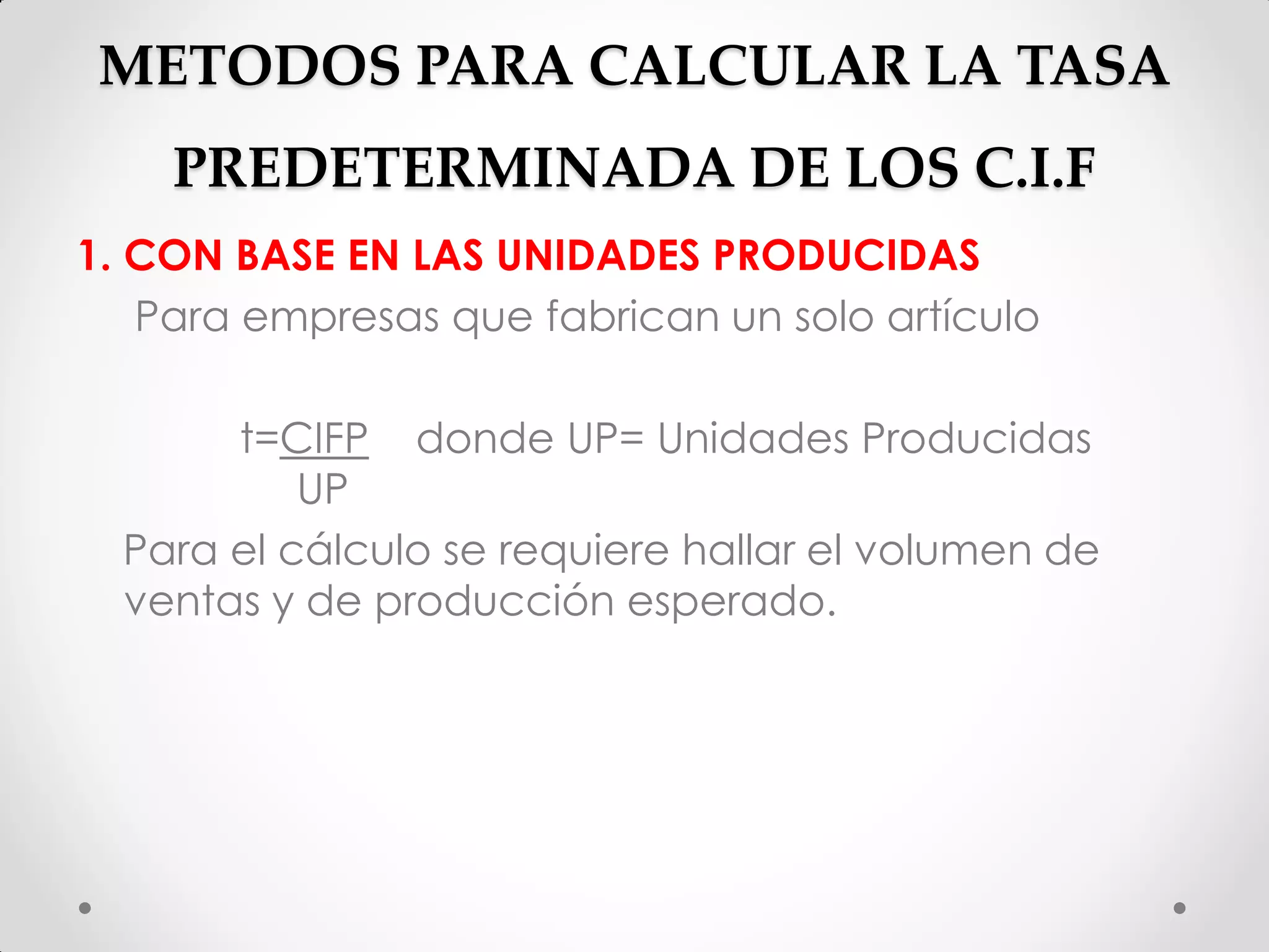 Costos indirectos de fabricación cif | PDF