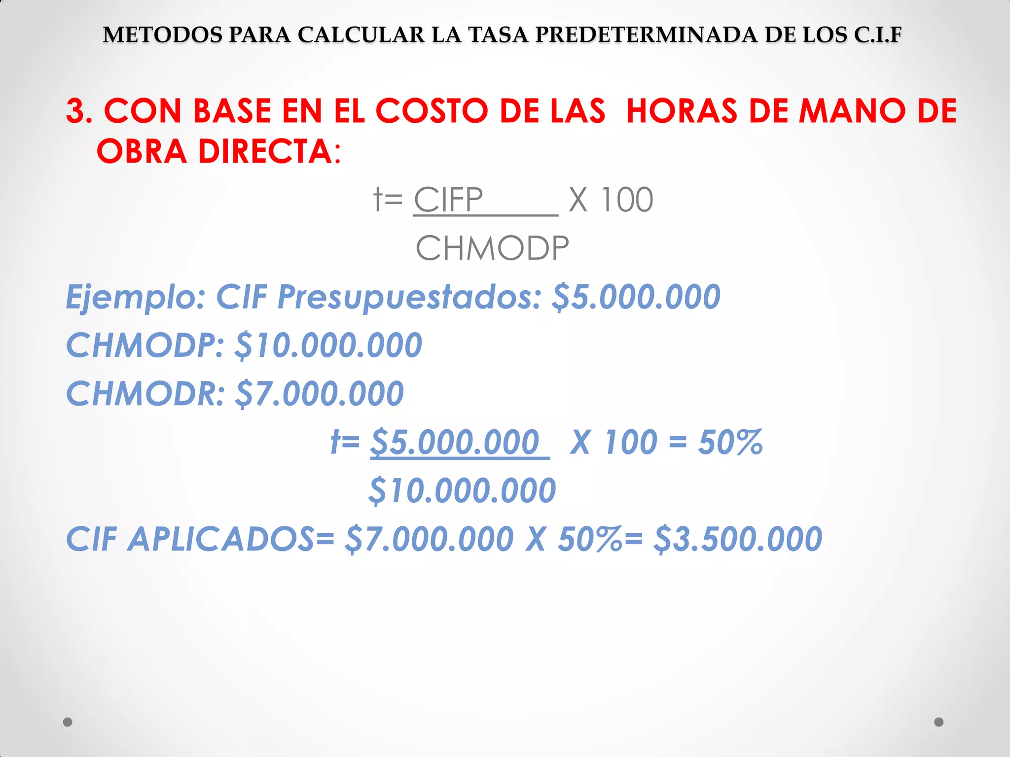 Costos indirectos de fabricación cif | PDF