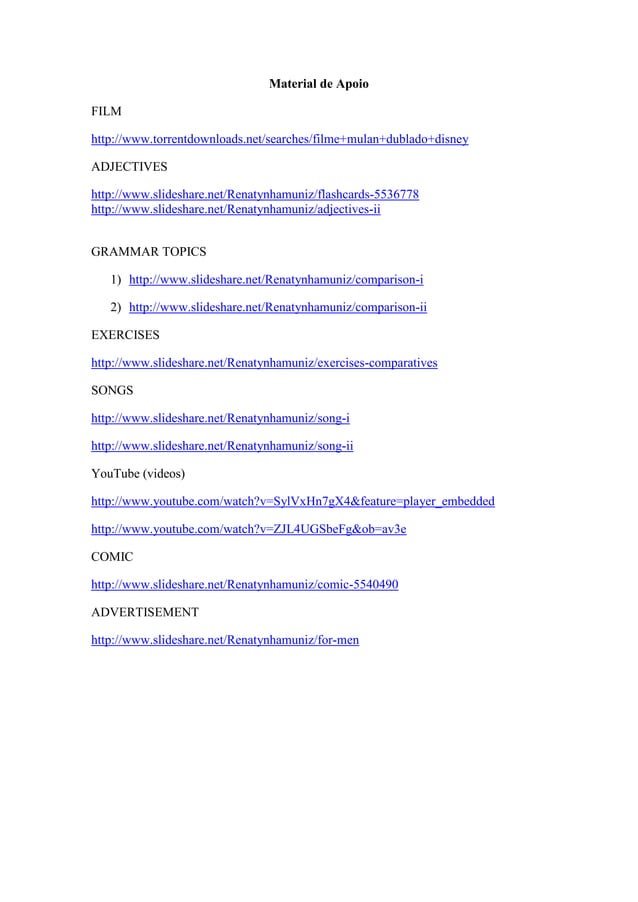 Material de apoio | PDF