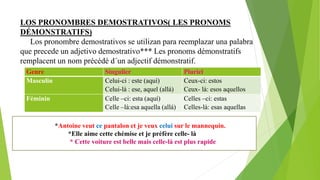 material de categoria gramatical en Francés. | PPT