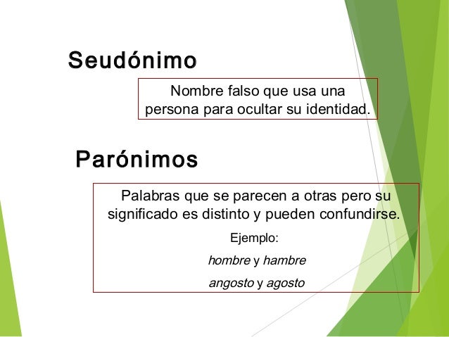 Material de léxico y lenguaje