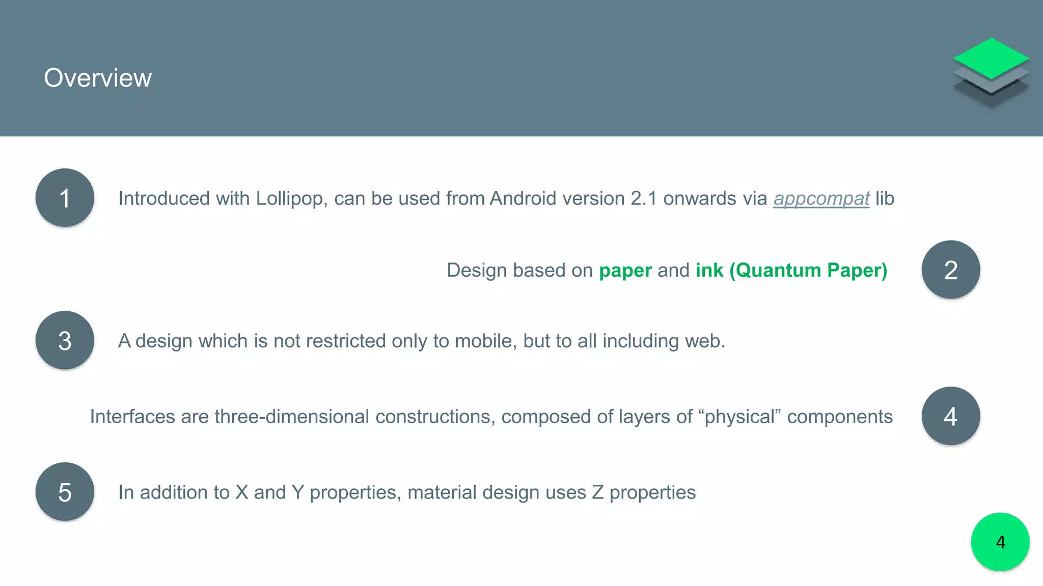 Material Design Overview | PPTX