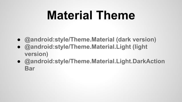 Material Design in Android | PPT