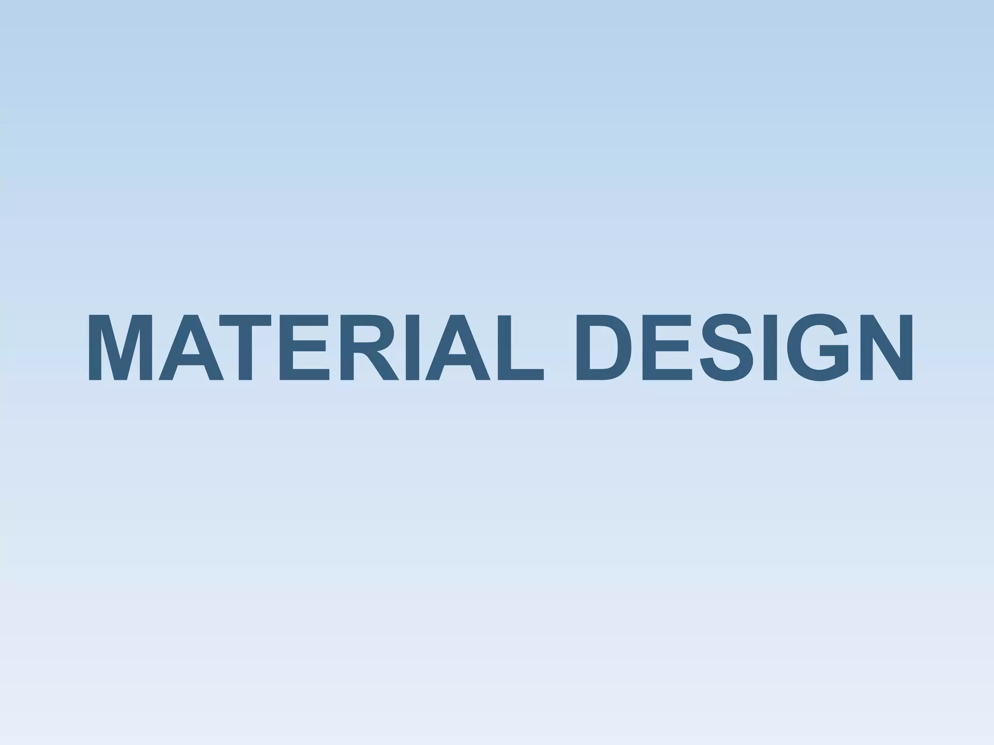 Material design | PPT