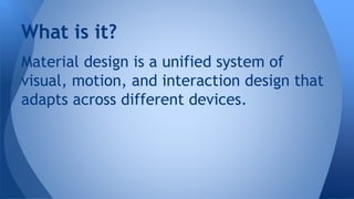 Material design | PPT