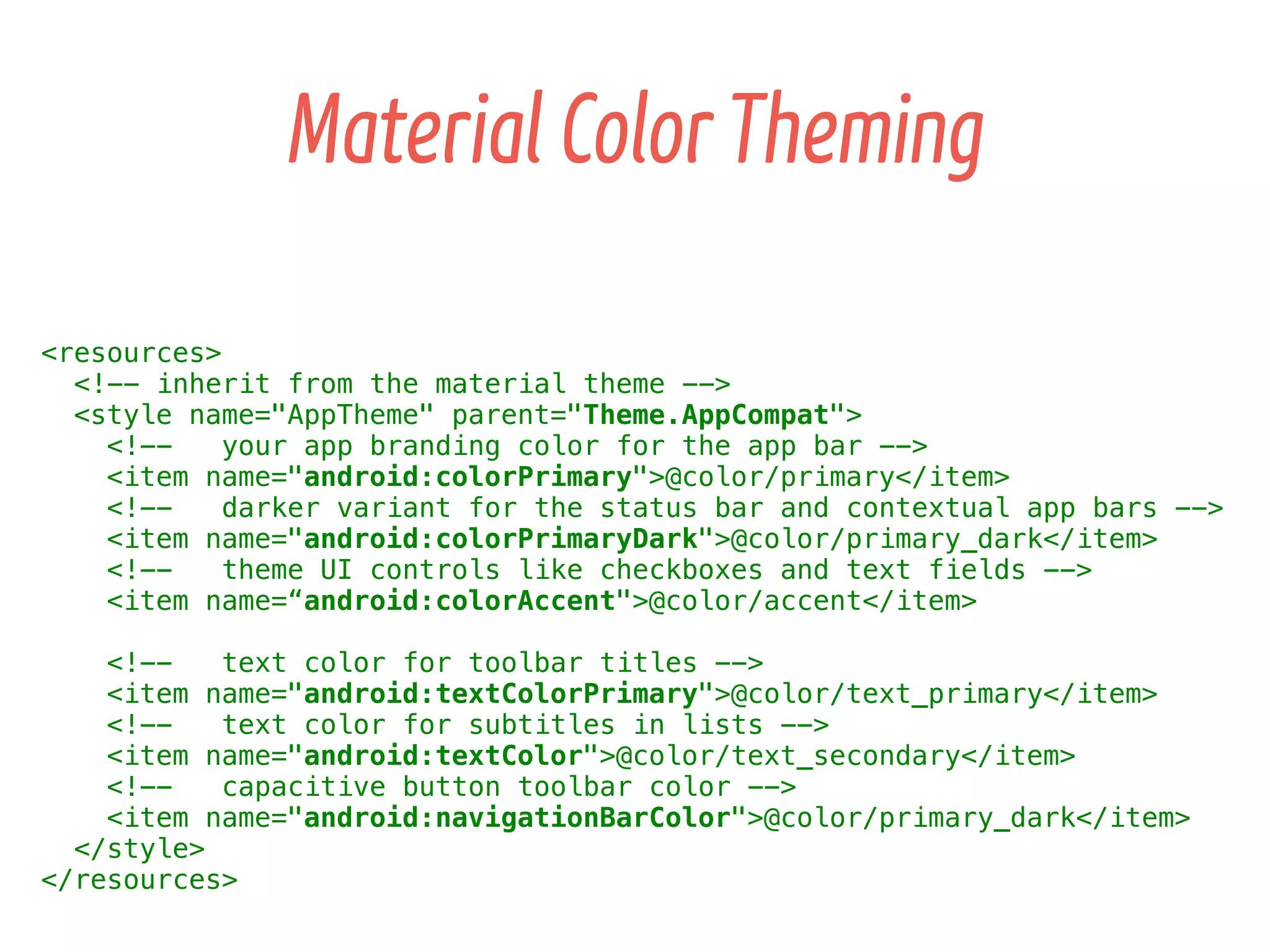 Android Material Design APIs/Tips | PDF