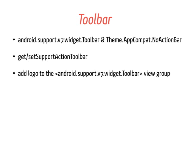 Android Material Design APIs/Tips | PPT