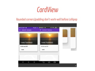 Android Material Design APIs/Tips | PPT