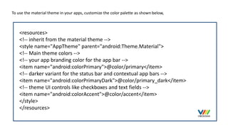 Material design for android | PPTX
