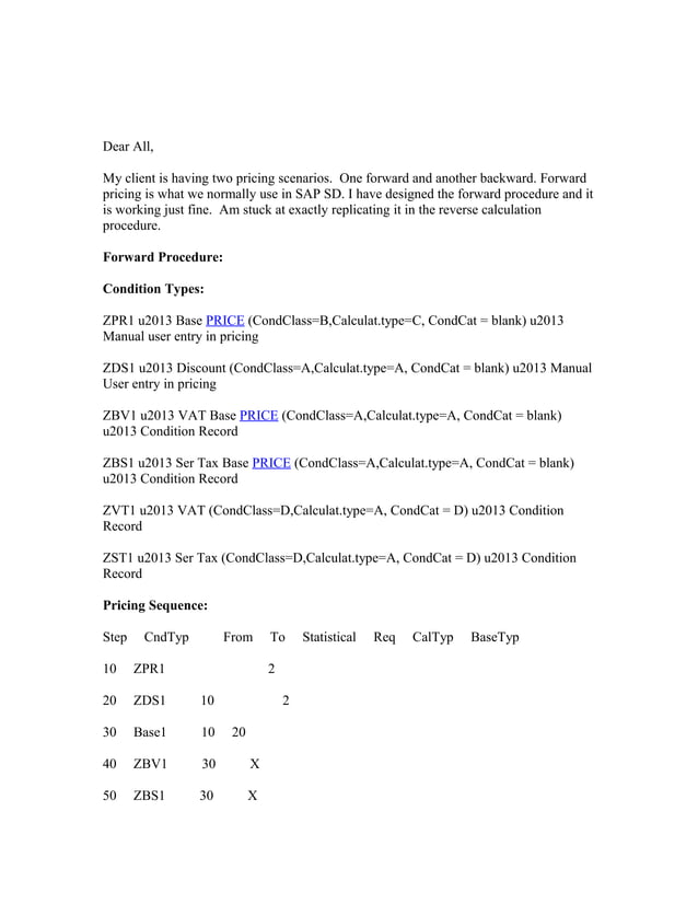 Material determination | DOC