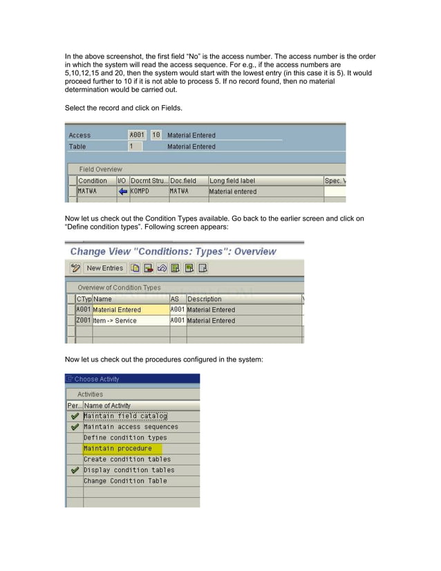 Material determination | DOC