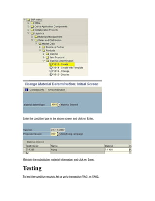 Material determination | DOC