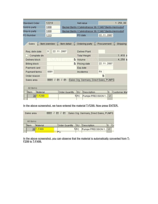 Material determination | DOC