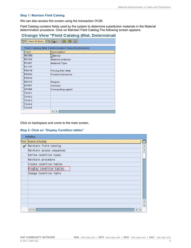 Material determination in sales and distribution | PDF