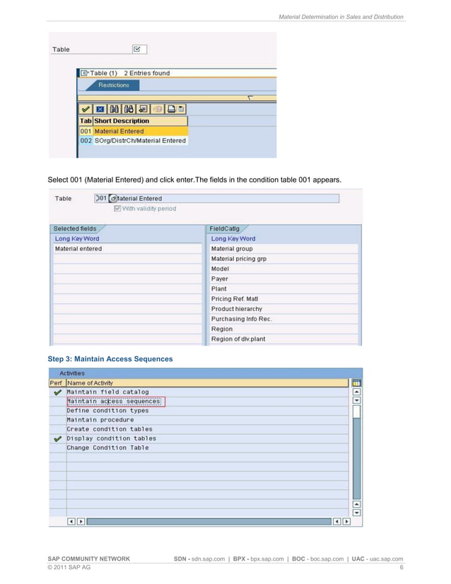 Material determination in sales and distribution | PDF