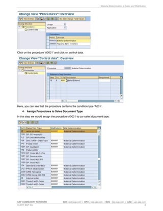 Material determination in sales and distribution | PDF