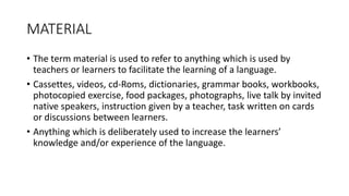 Material dev 1 | PPT