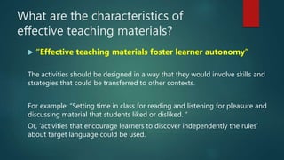 Material development | PPTX