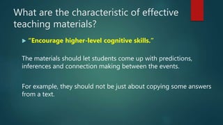 Material development | PPTX