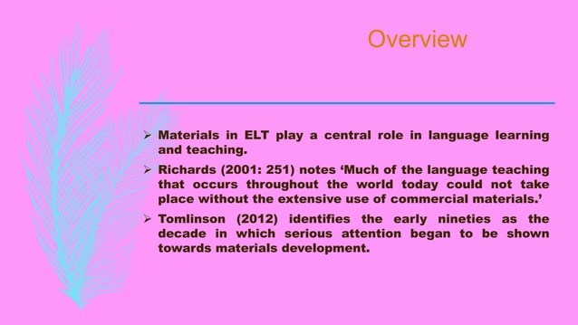 Material development in elt current issues | PPTX