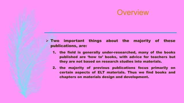 Material development in elt current issues | PPTX