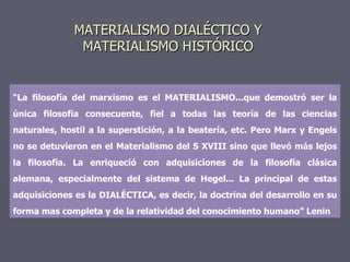 Materialismo Dialectico