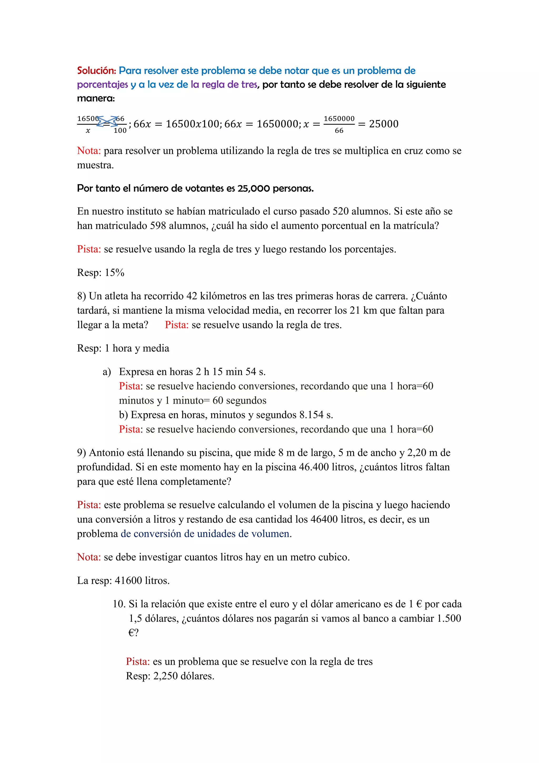Material didadctico de matematicas con problemas resueltos y prouestos ...