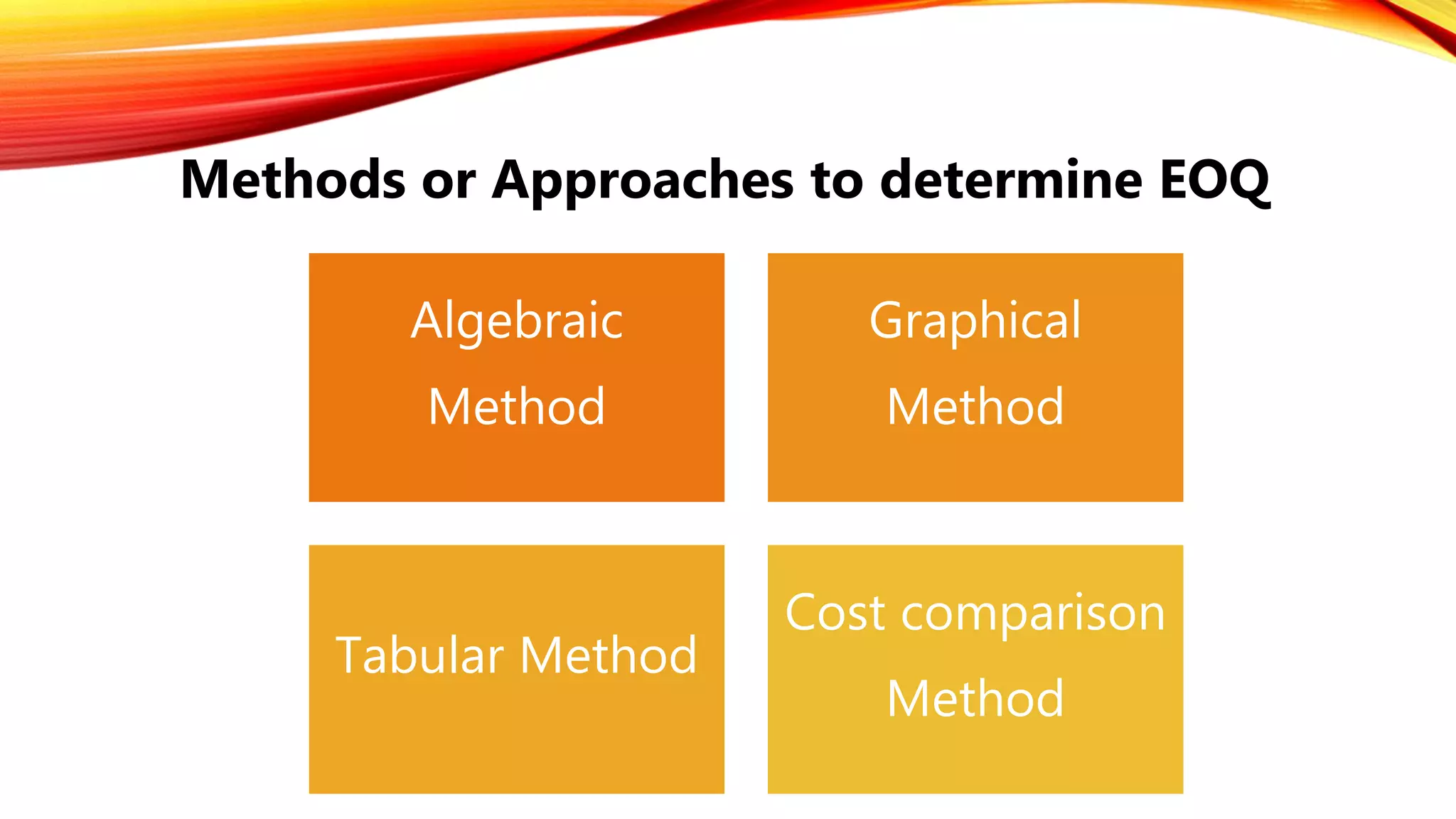 Material(economic order quantity) 2 | PPTX
