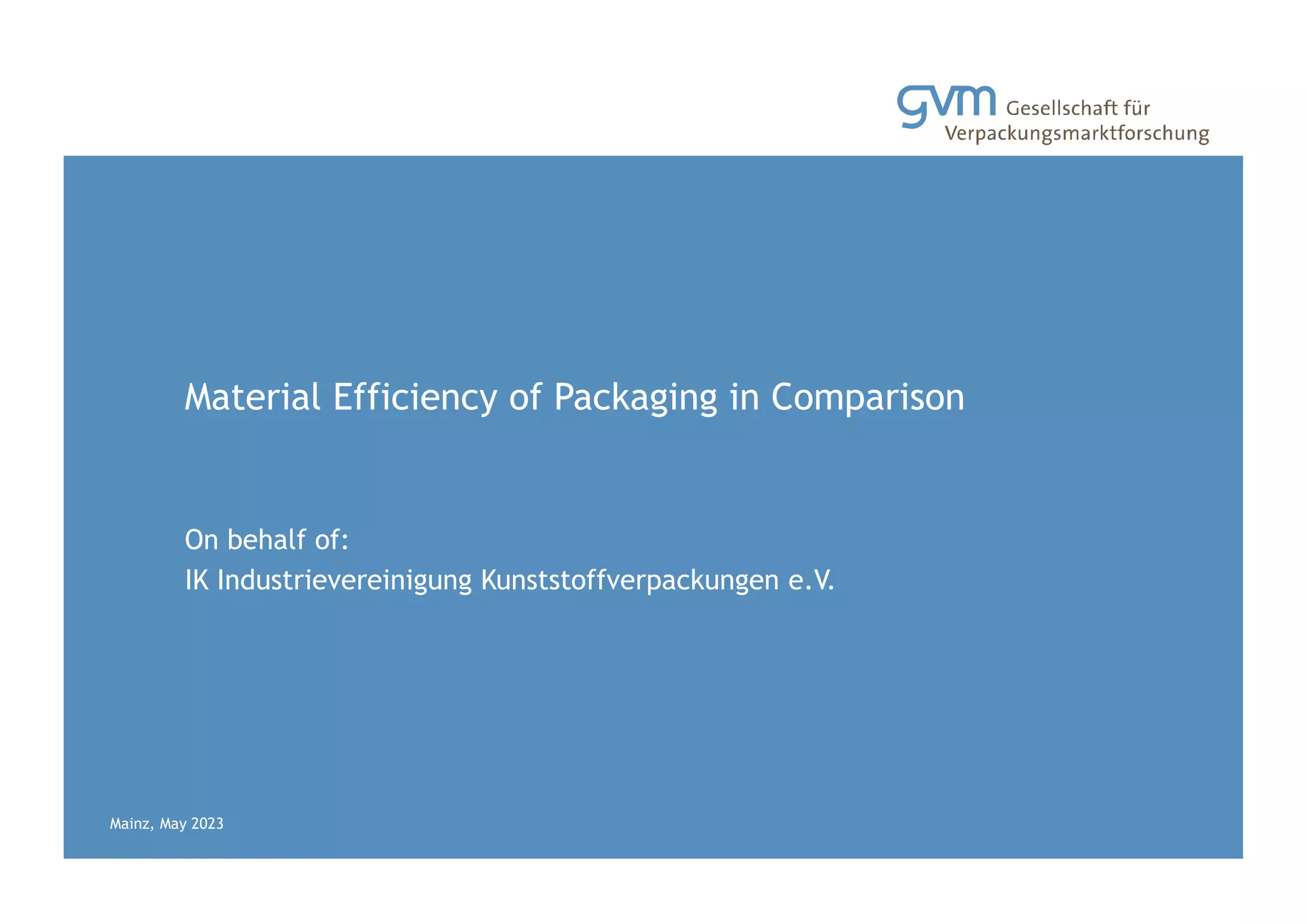Material Efficiency of Packaging in Comparison .pdf