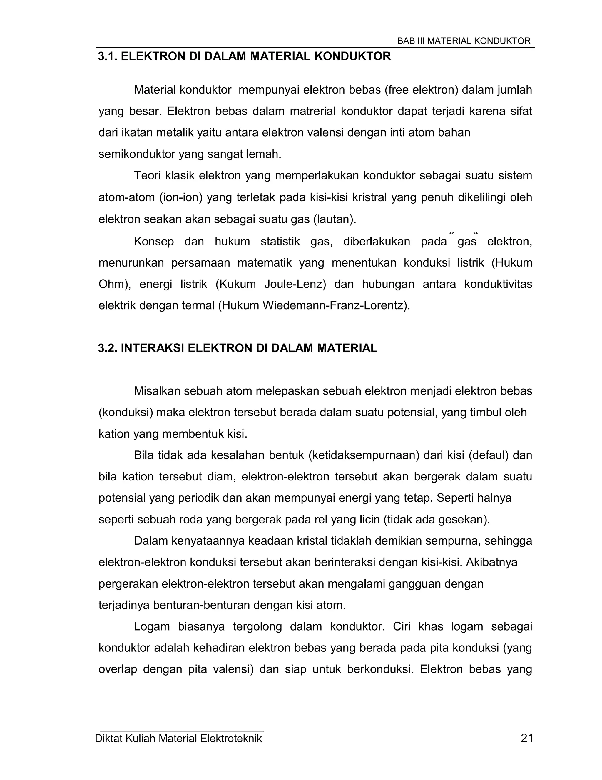 [Material elektroteknik] buku | DOC