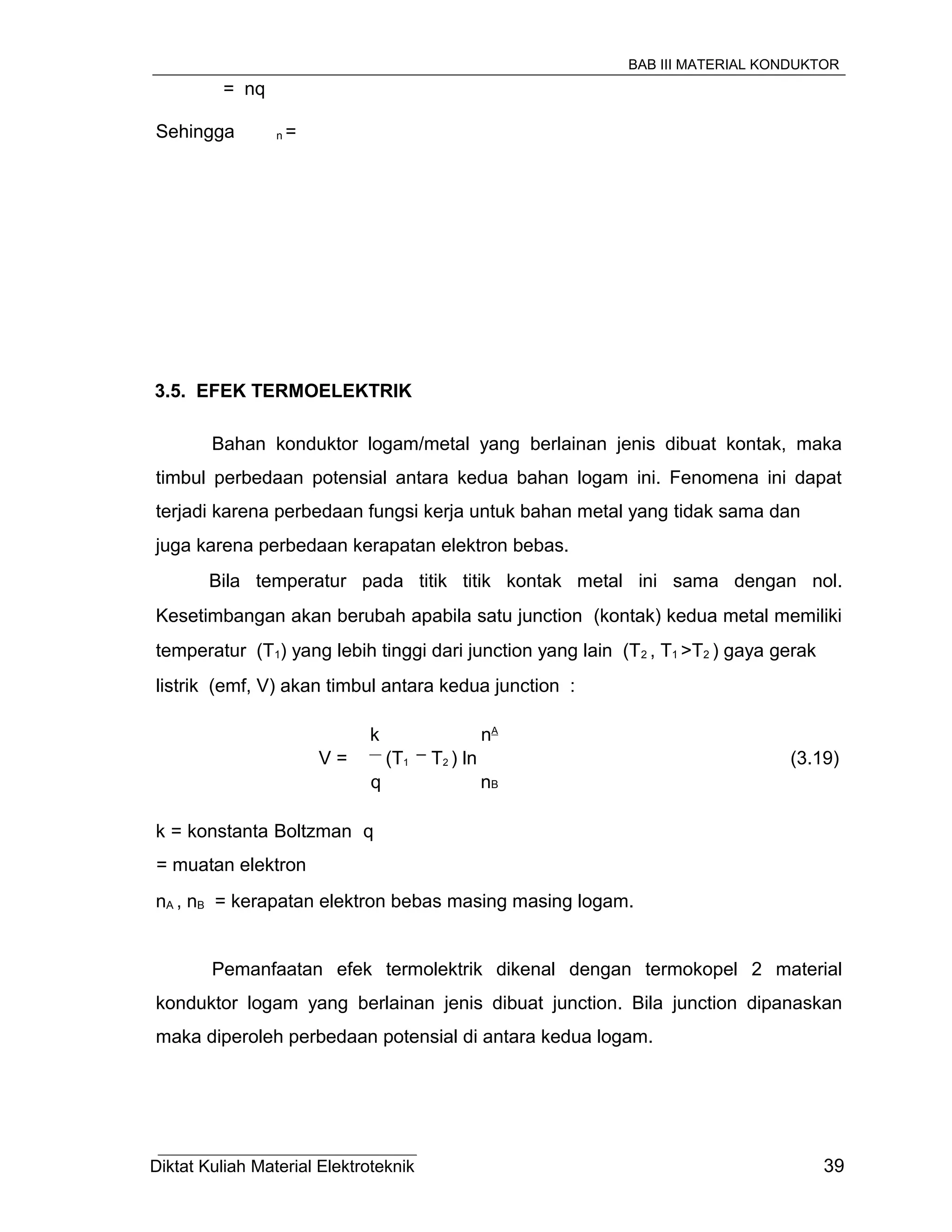 [Material elektroteknik] buku | DOC