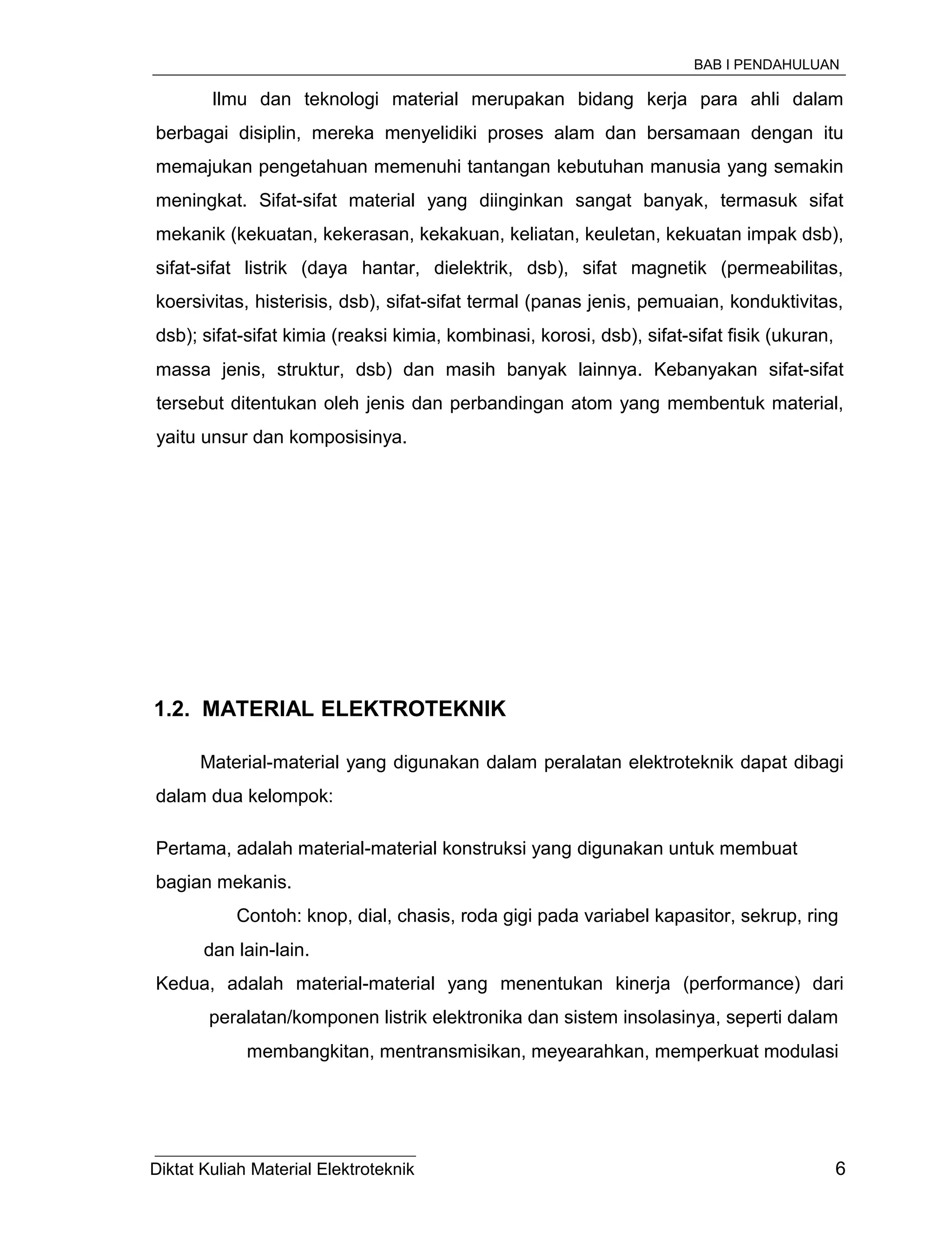 Material Elektroteknik Buku Doc