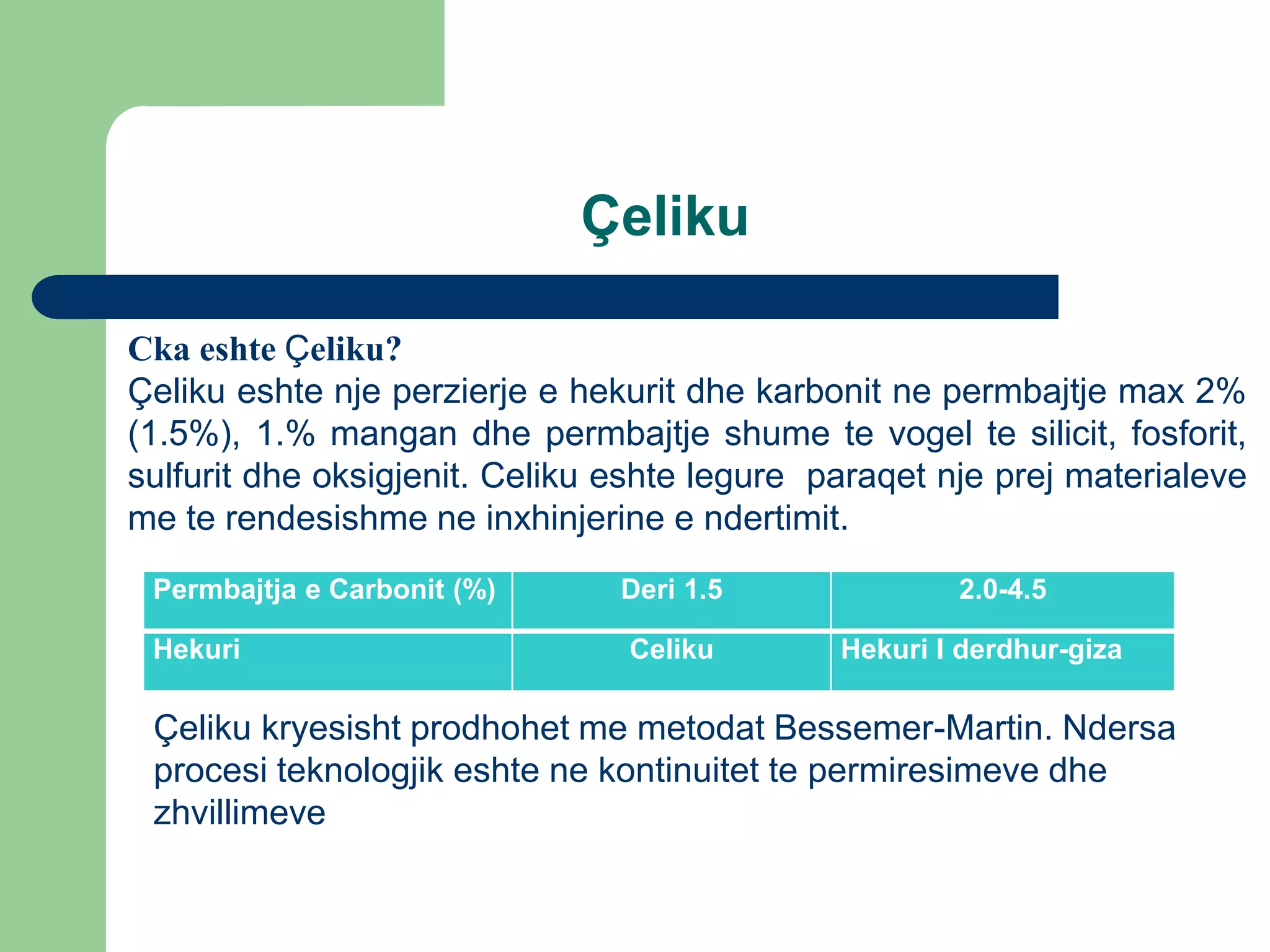 Materiale ndertimore ii çeliku | PDF