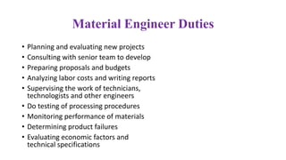 Material engineering assignment help | PPT