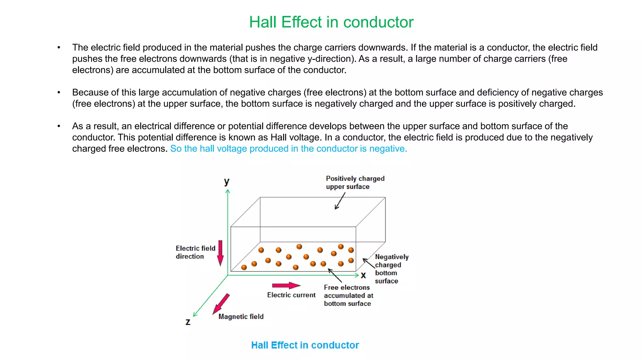 Hall Effect And Application To identification of Semi-conductors | PPTX