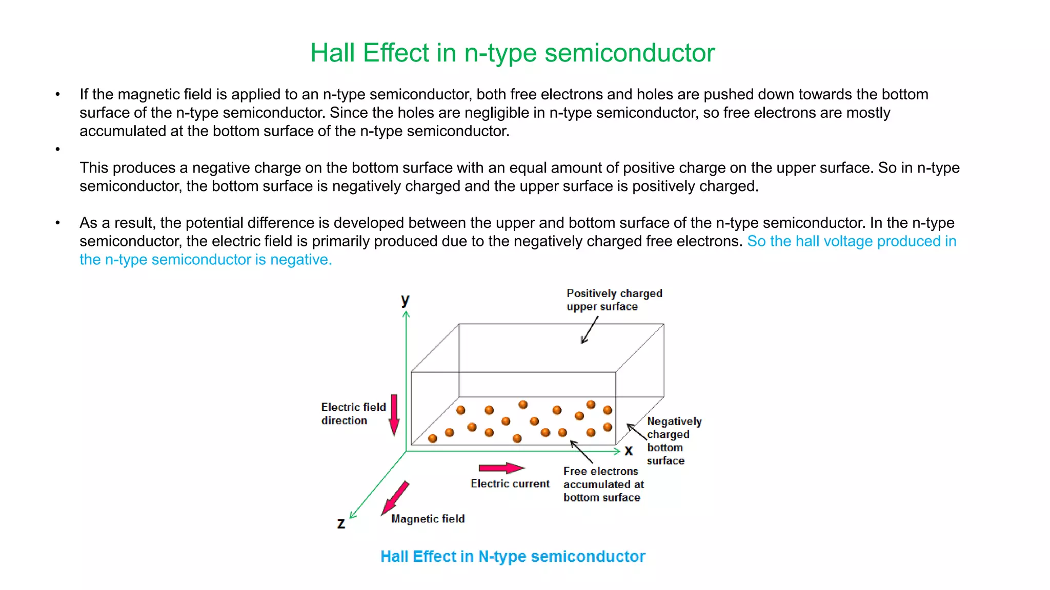 Hall Effect And Application To identification of Semi-conductors | PPTX