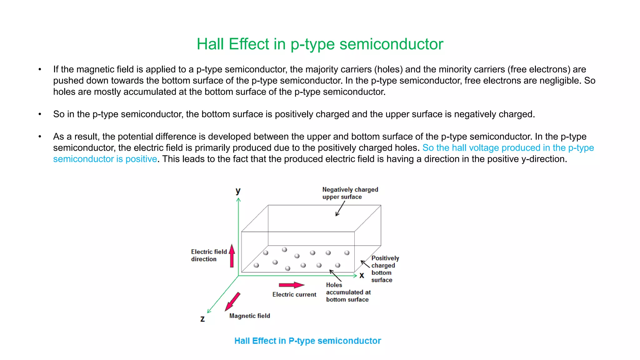 Hall Effect And Application To identification of Semi-conductors | PPTX