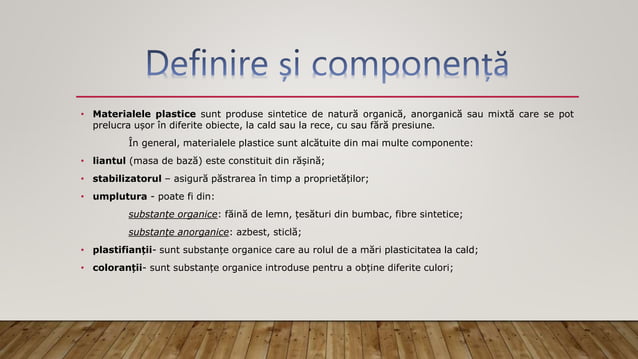 Materiale plastice | PPT