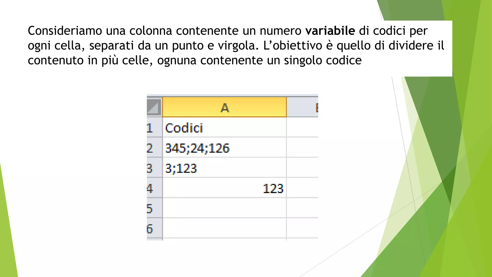Tabelle pivot e import dati su Microsoft Excel | PPTX