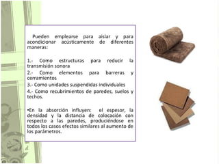 Materiales absorbentes | PPT