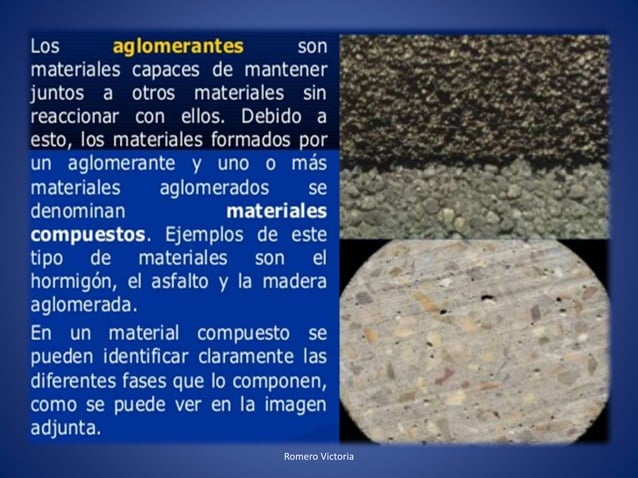 Materiales aglomerantes | PPTX